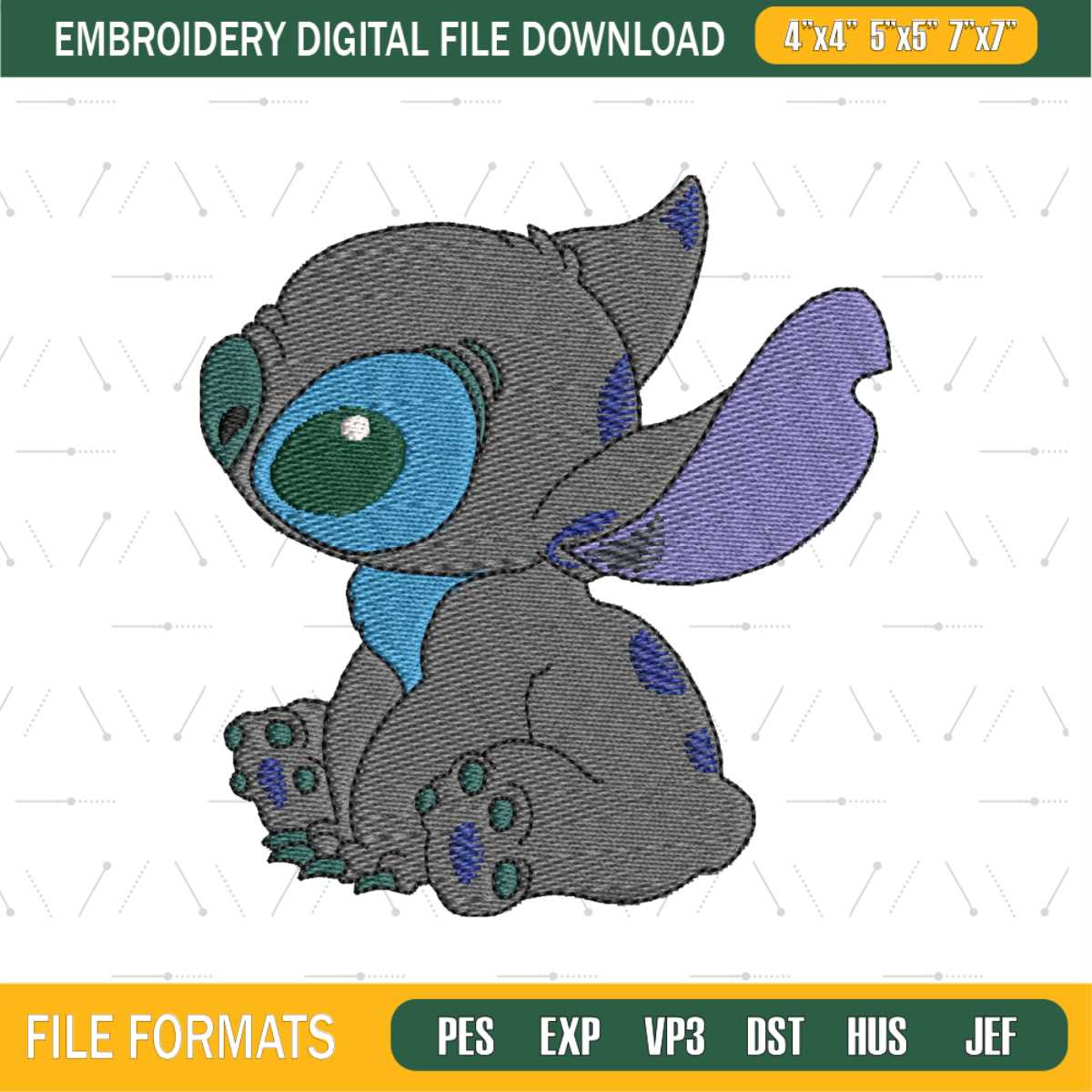 Alien Dog Stitch Machine Embroidery | Inspire Uplift