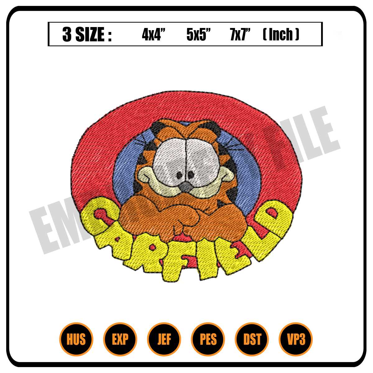 The Garfield Movie Logo Embroidery - Inspire Uplift