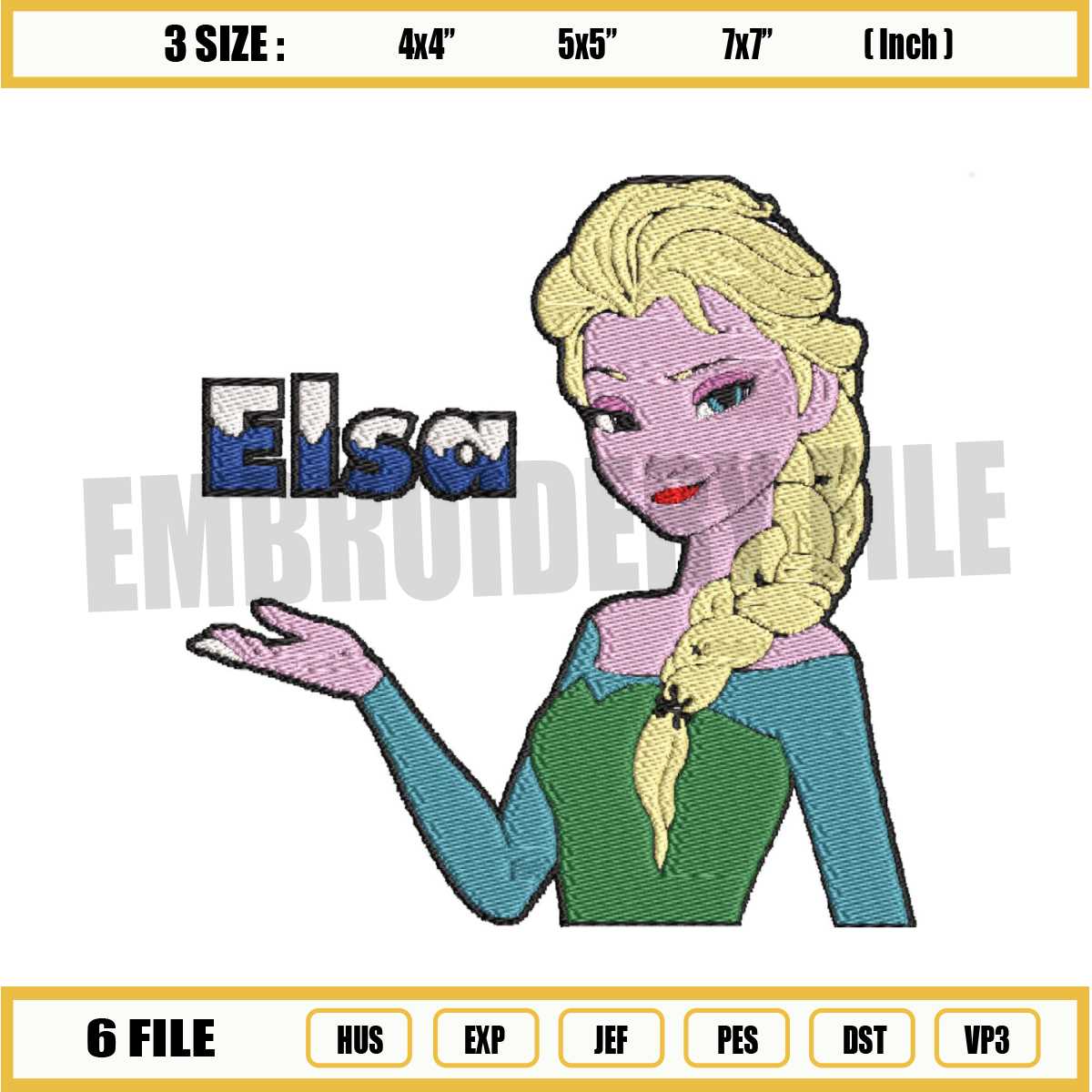 Introducing Frozen Princess Elsa Embroidery | Inspire Uplift