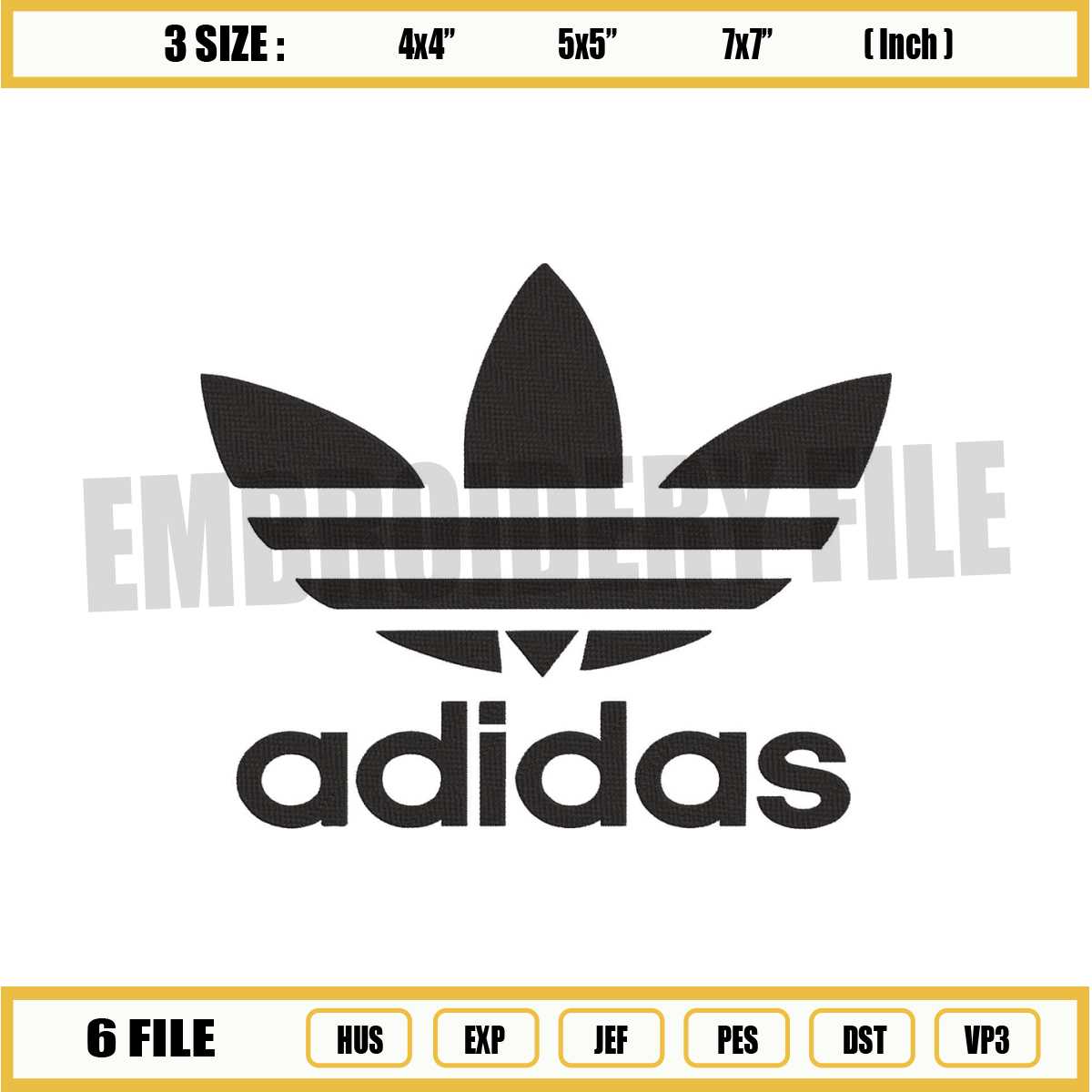 Adidas Embroidery Designs, Adidas Logo Machine Embroidery De | Inspire ...
