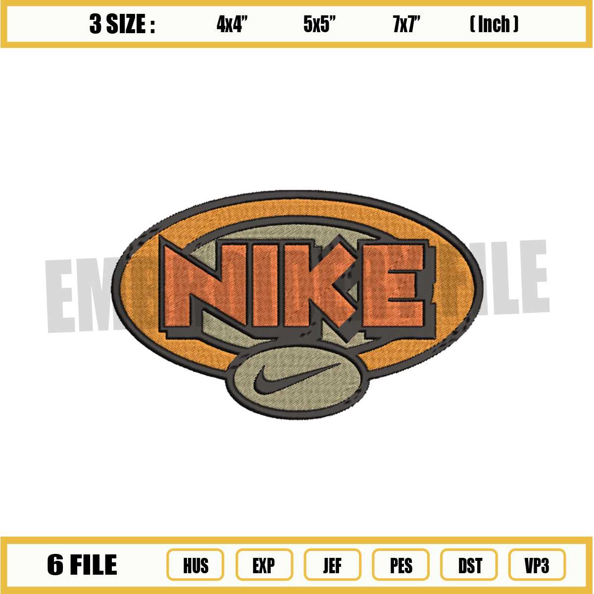Retro Nike Logo Embroidery Designs | Inspire Uplift
