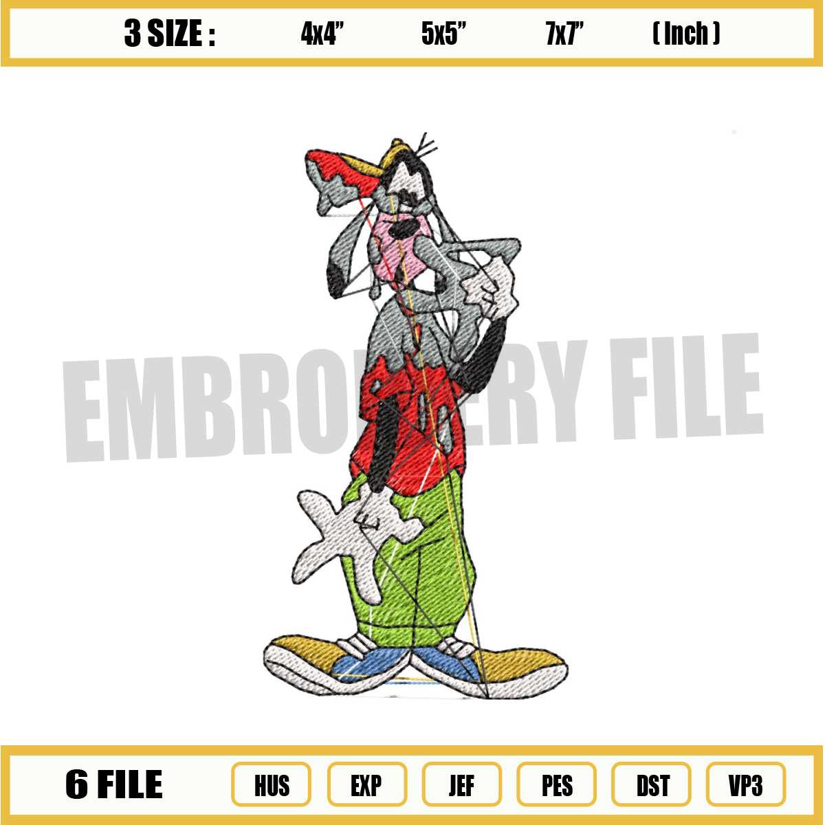 Goofy Design Embroidery Disney ,png - Inspire Uplift