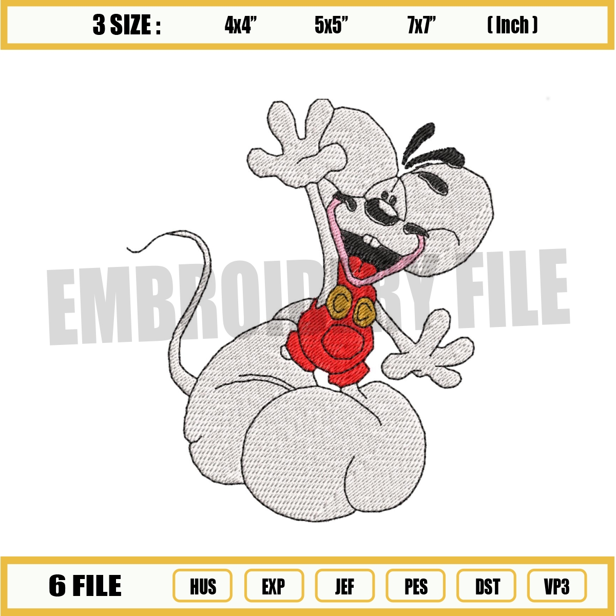 Hello Diddl Mouse Embroidery | Inspire Uplift