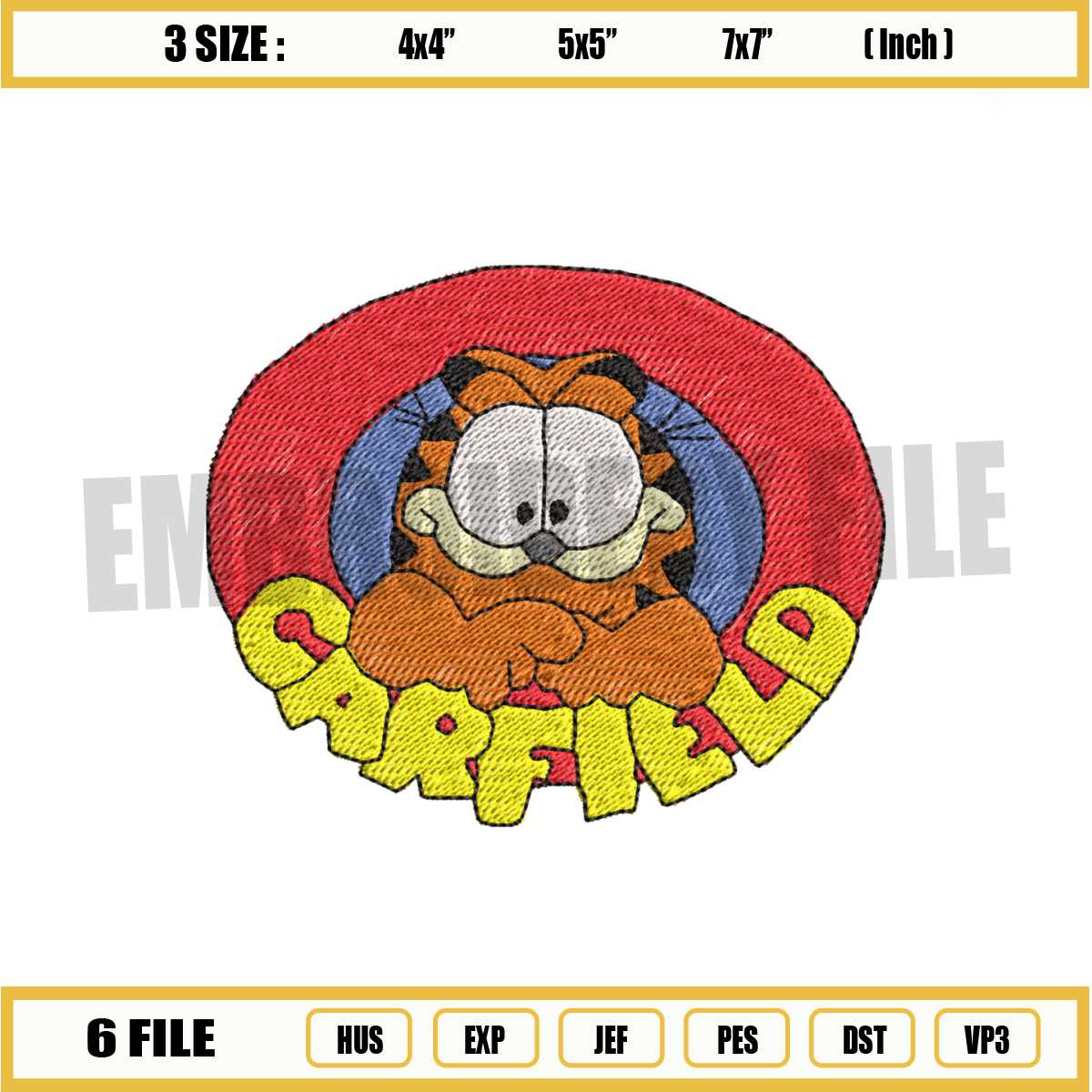 The Garfield Movie Logo Embroidery - Inspire Uplift