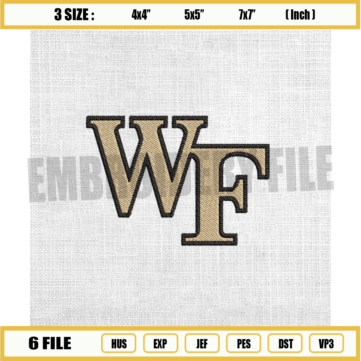 Wake Forest Demon Deacons NCAA Sport Logo Embroidery Design | Inspire ...