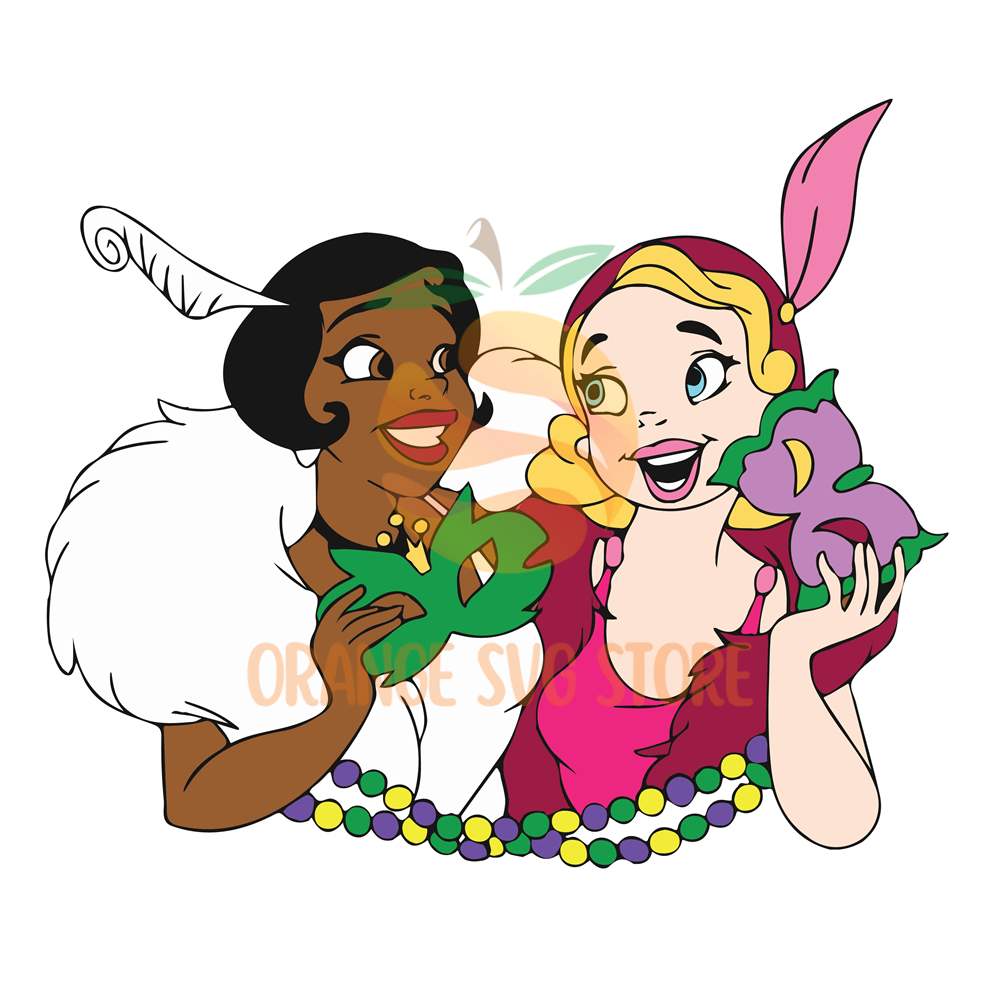 Tiana and Lottie SVG, easy cut file for Cricut, Layered by c | Inspire ...