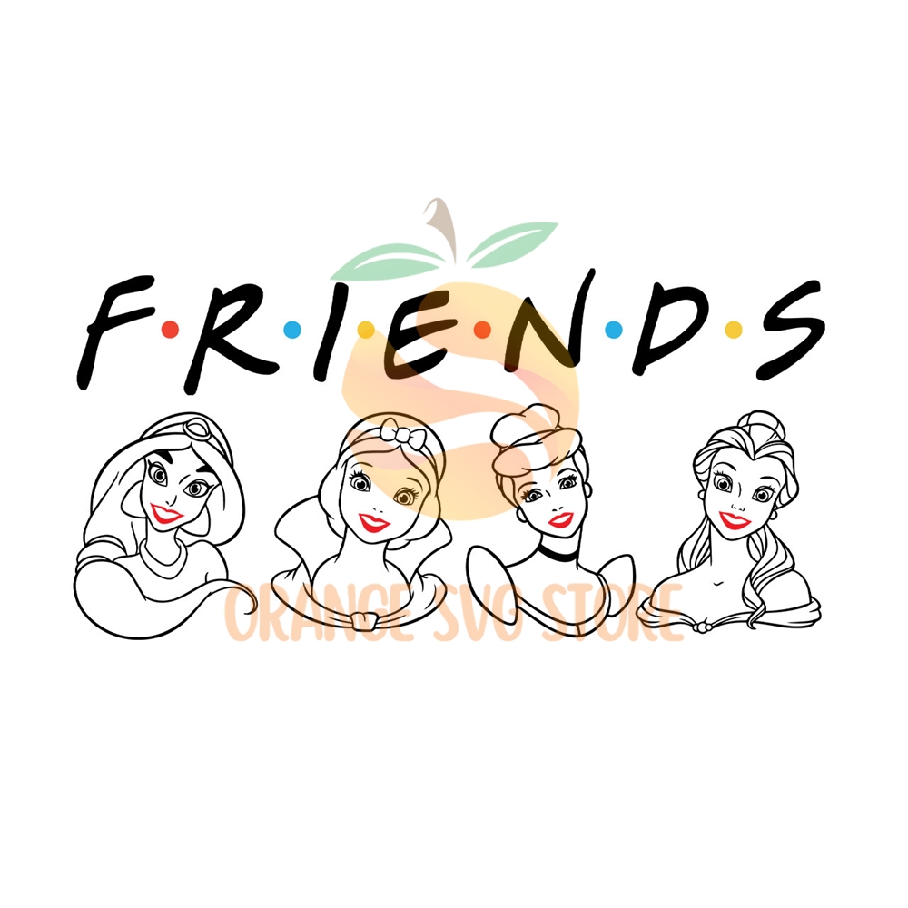 Disney Princesses Friend SVG | Inspire Uplift