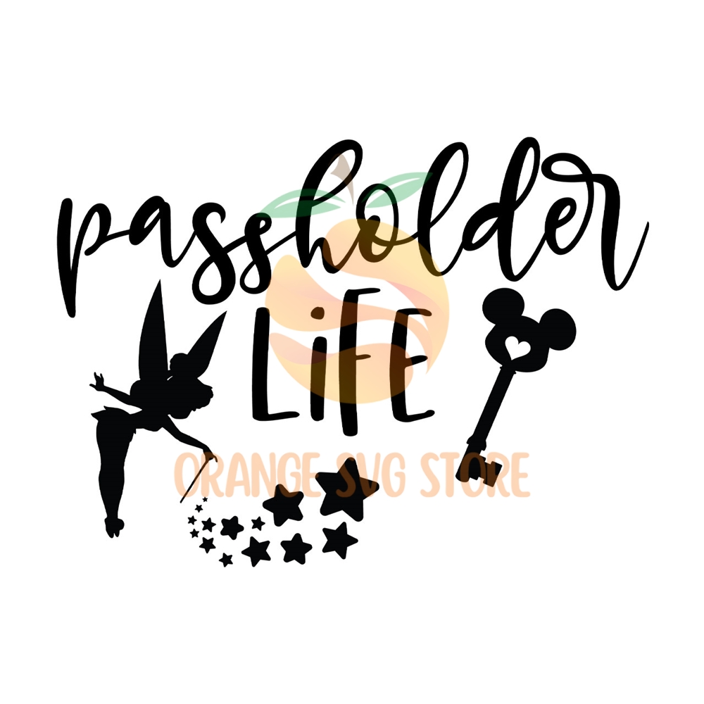 Passholder Life Disney Pixel Dust Tinkerbell SVG | Inspire Uplift