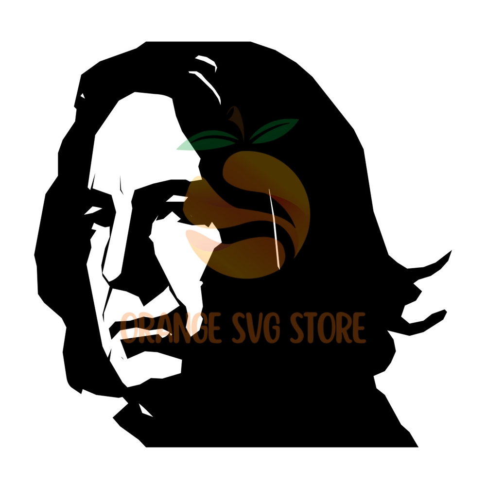 Severus Tobias Snape Head Harry Potter Movie SVG Vector | Inspire Uplift
