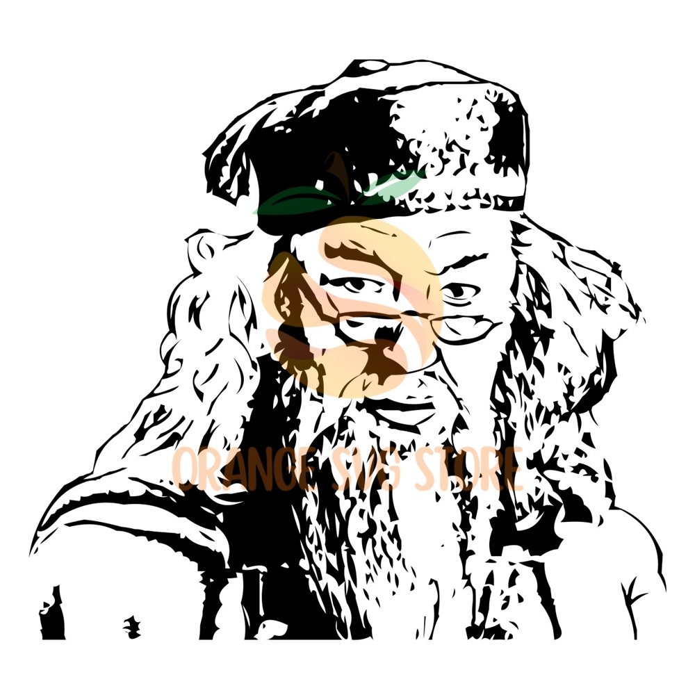 Hogwart Professor Albus Dumbledore Harry Potter Movie SVG Si | Inspire ...