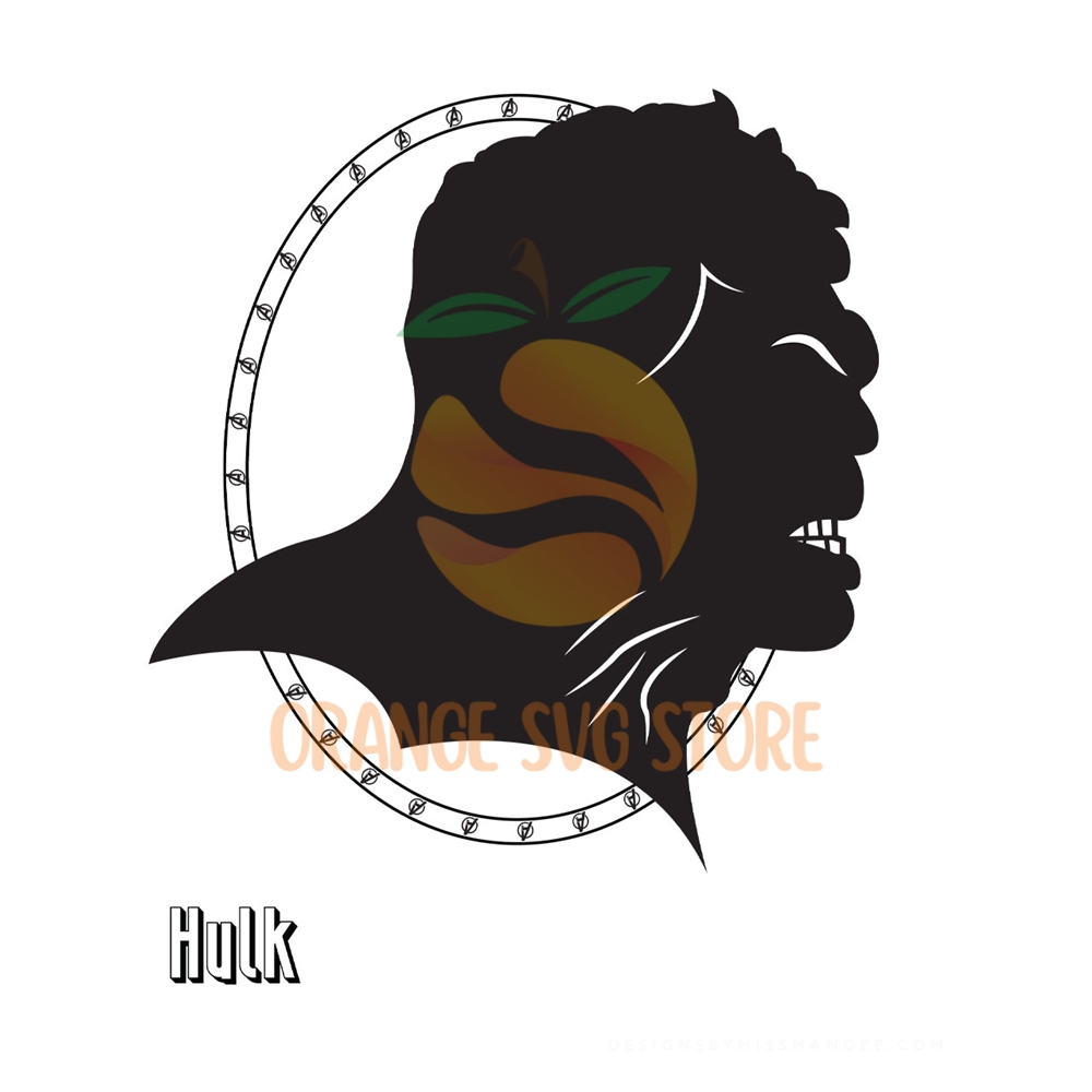 Hulk Head Marvel Avengers SVG Silhouette,Hulk Head Marvel - Inspire Uplift