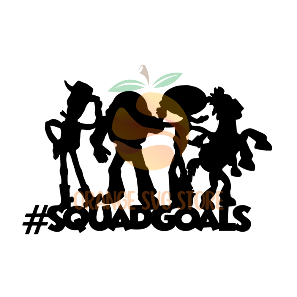 Disney Pixar Cartoon Toy Story Squadgoals Silhouette Vector | Inspire ...
