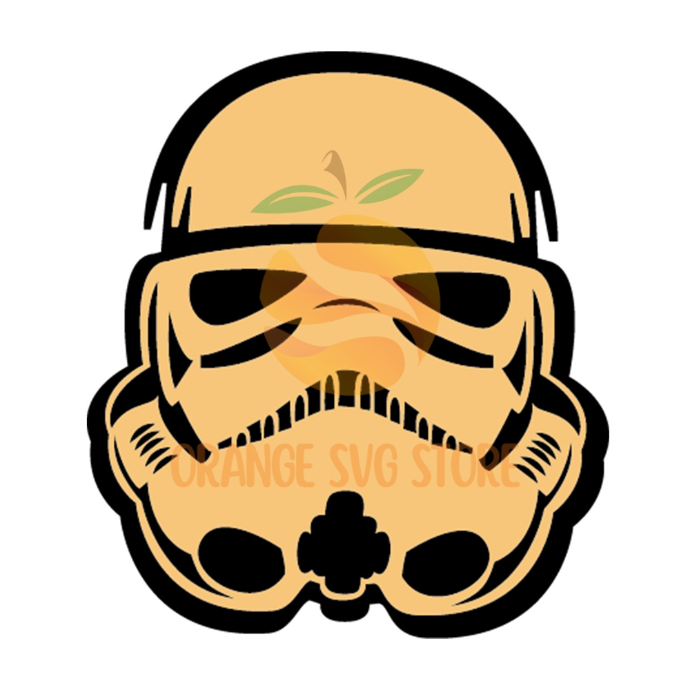 Star Wars Stormtrooper Fat Helmet Funny Design SVG | Inspire Uplift