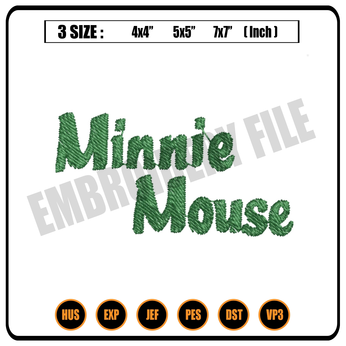 Minnie Mouse Logo Disney Embroidery Png | Inspire Uplift