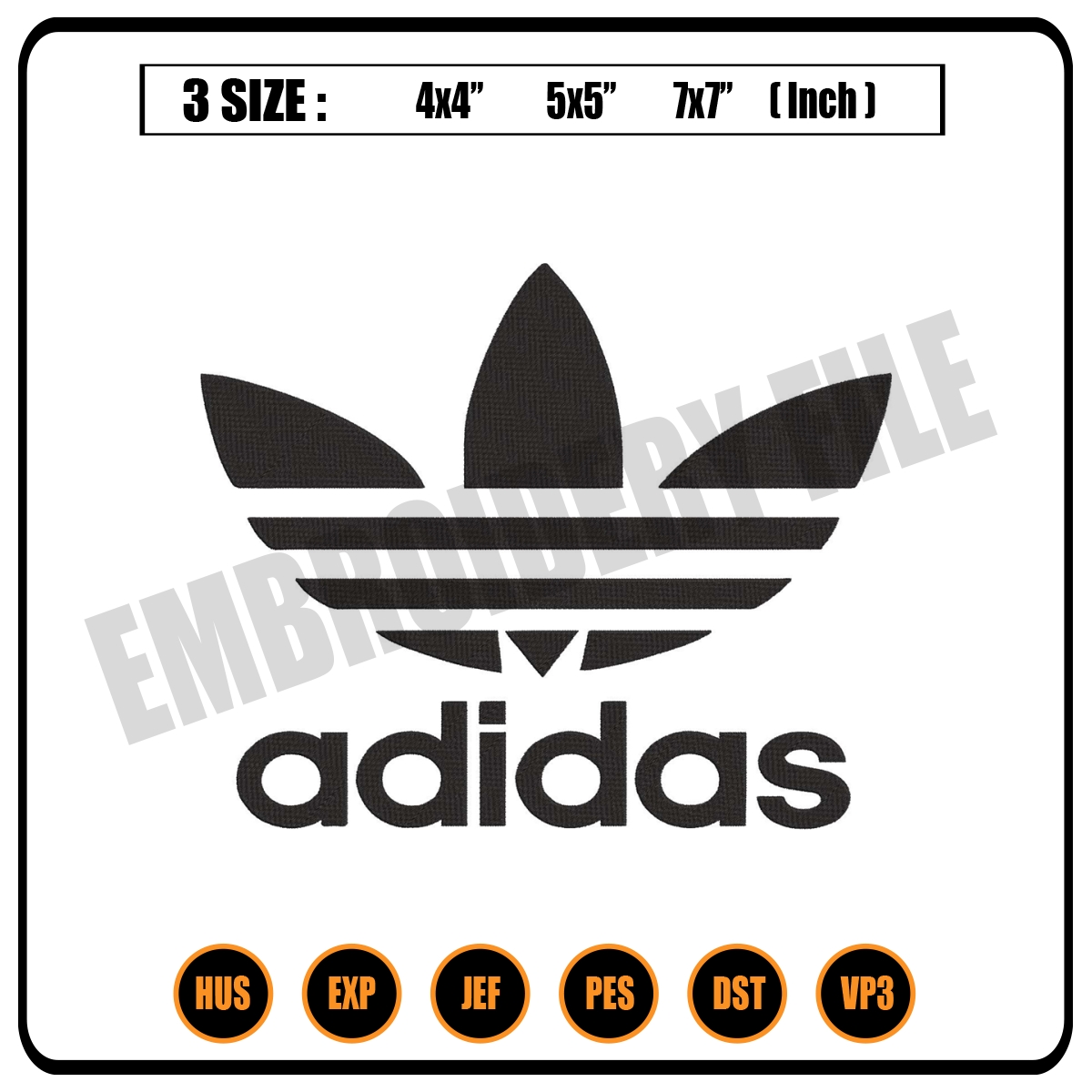 Adidas Embroidery Designs, Adidas Logo Machine Embroidery De | Inspire ...