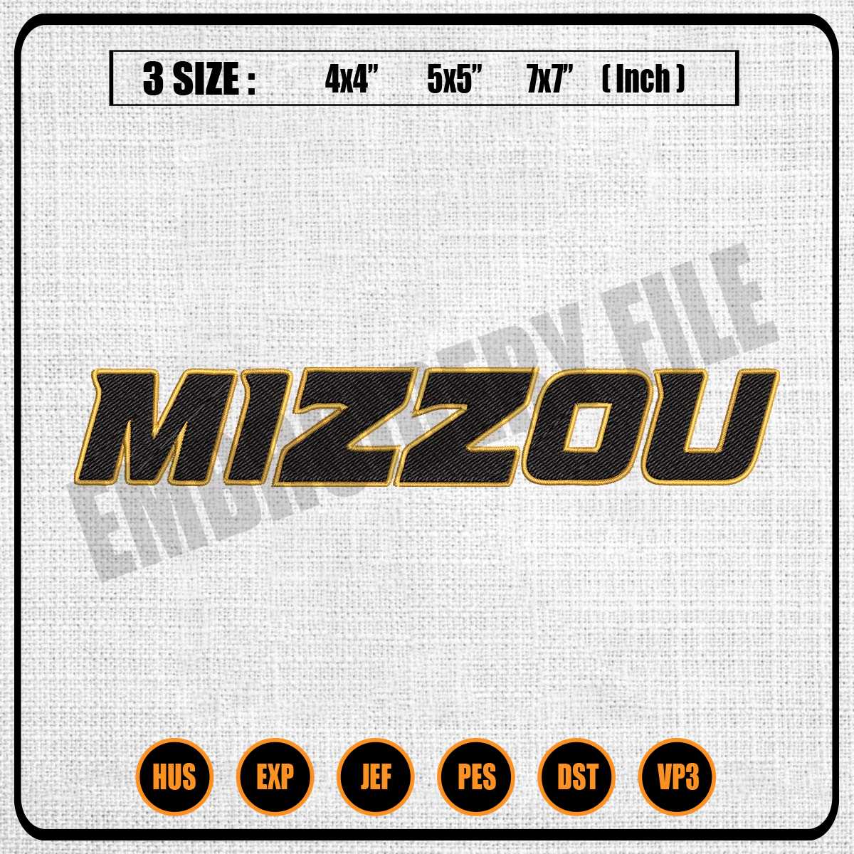Mizzou NCAA Football Logo Embroidery, NCAA Logo Embroidery D | Inspire ...