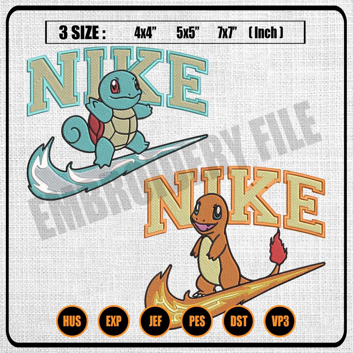 Nike Pokemon Embroidery Design | Inspire Uplift
