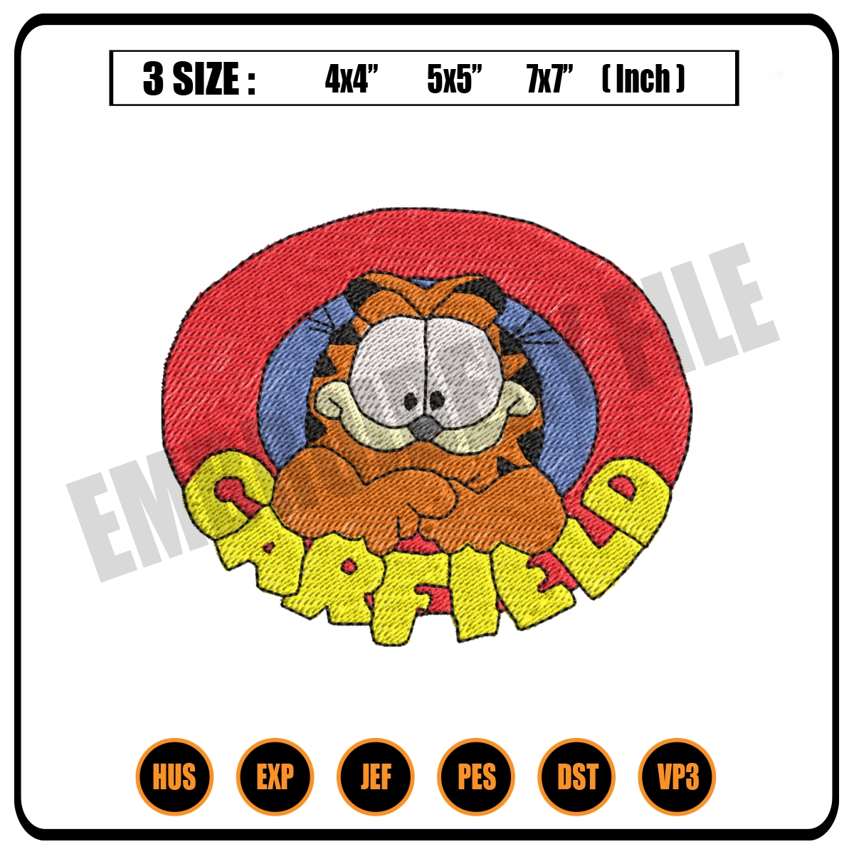 The Garfield Movie Logo Embroidery | Inspire Uplift