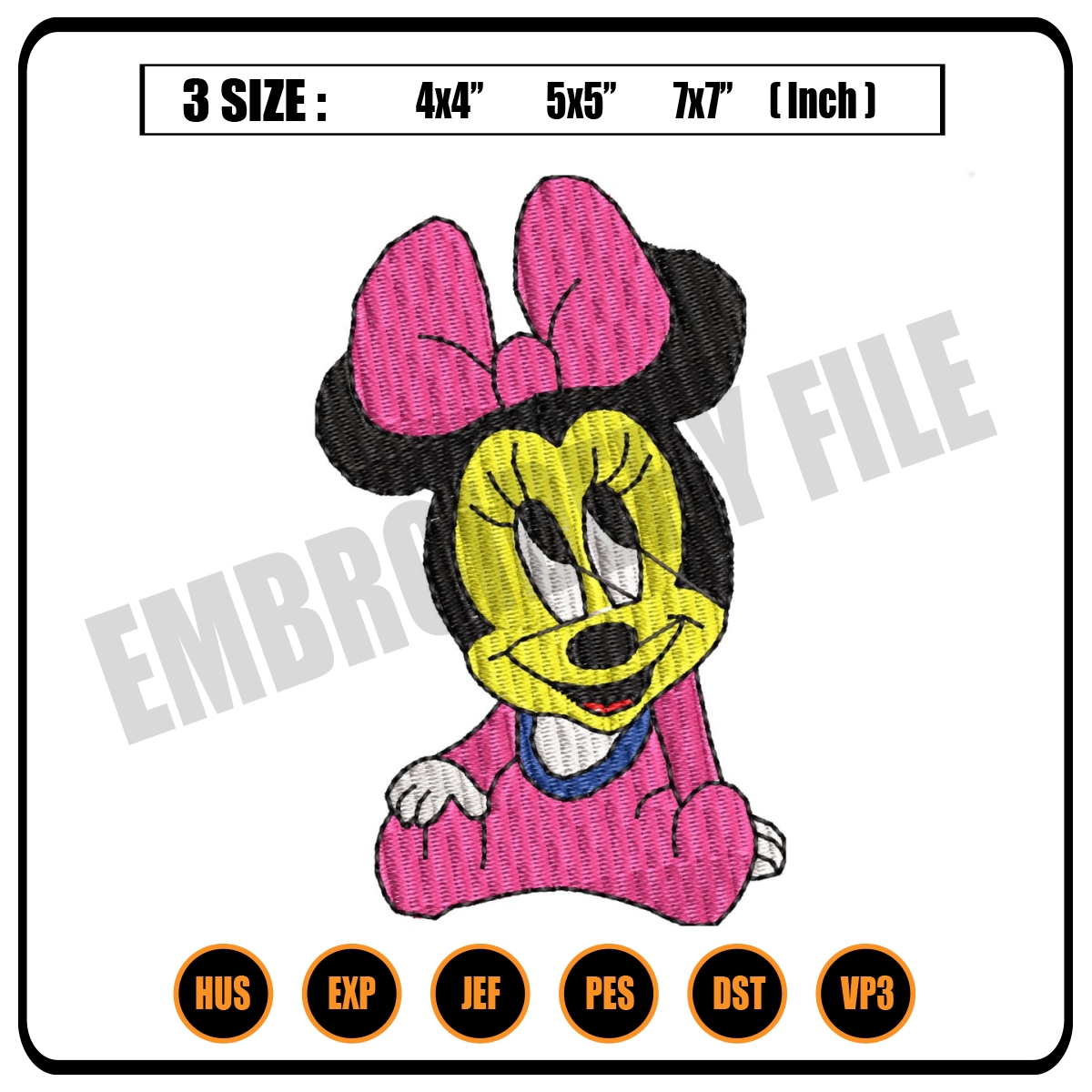 Disney Baby Minnie Mouse Embroidery | Inspire Uplift