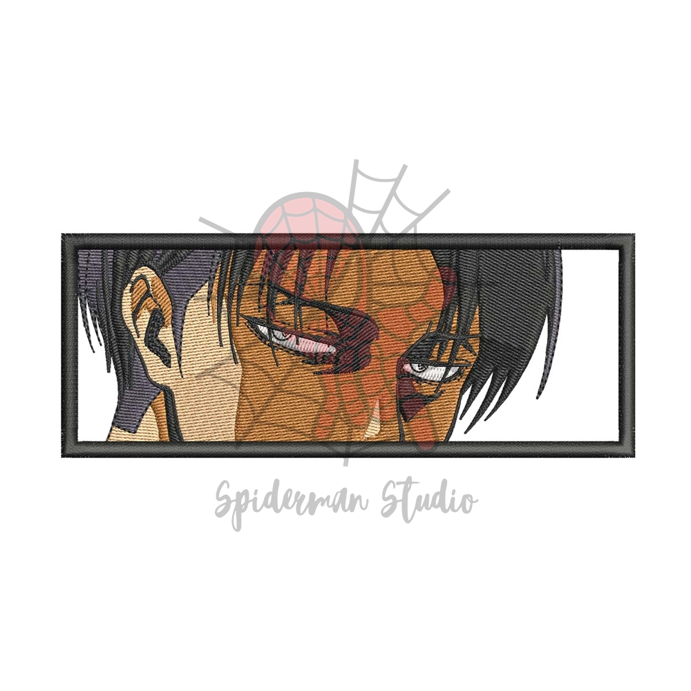 AOT Levi Ackerman Eyes Embroidery Design png - Inspire Uplift