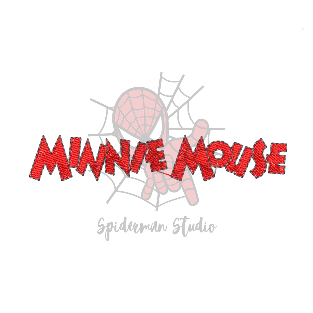 Minnie Mouse Logo Embroidery Design ,png - Inspire Uplift