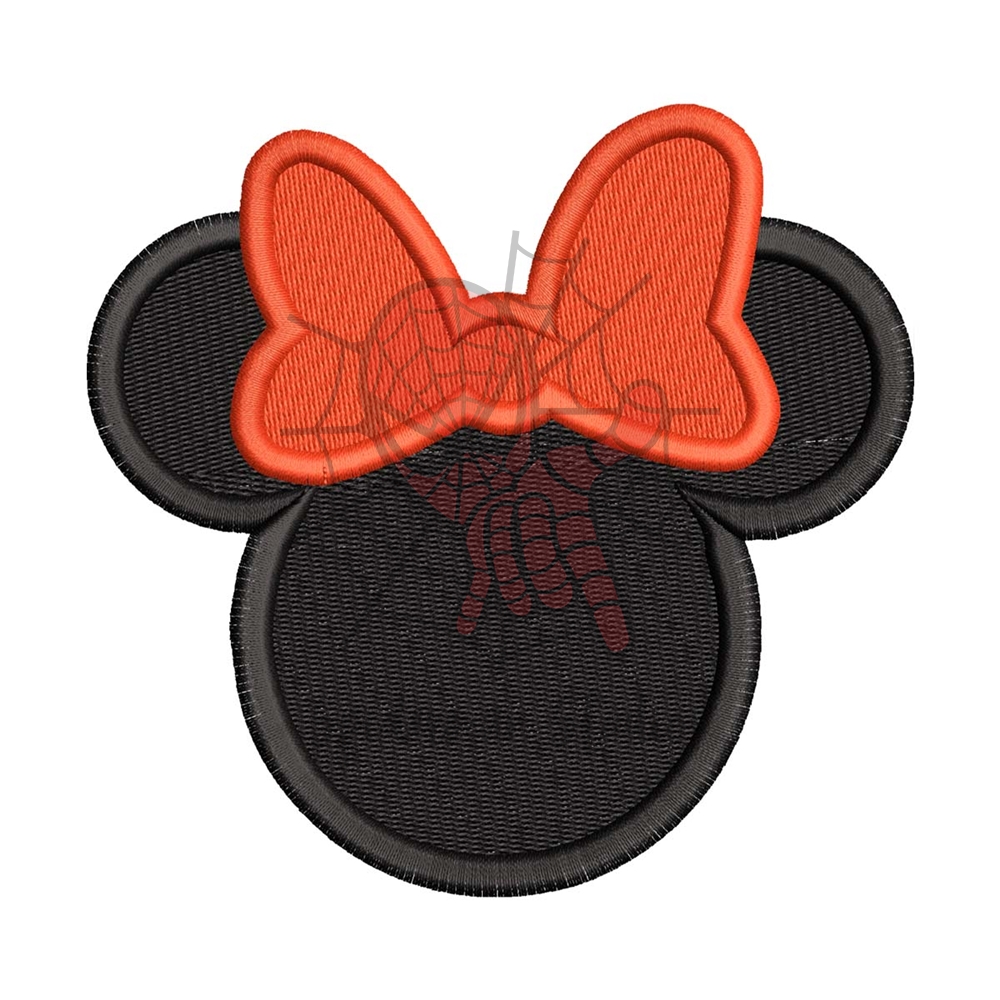 Minnie Mouse Head Logo Embroidery Png | Inspire Uplift