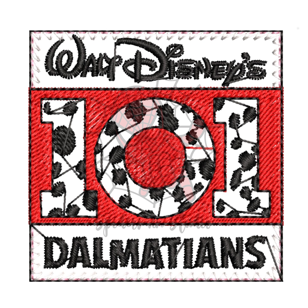 Walt Disney 101 Dalmatians Logo Embroidery ,png | Inspire Uplift