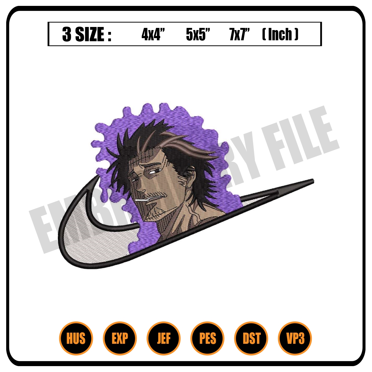 Captain Yami Nike Embroidery Design Png - Inspire Uplift