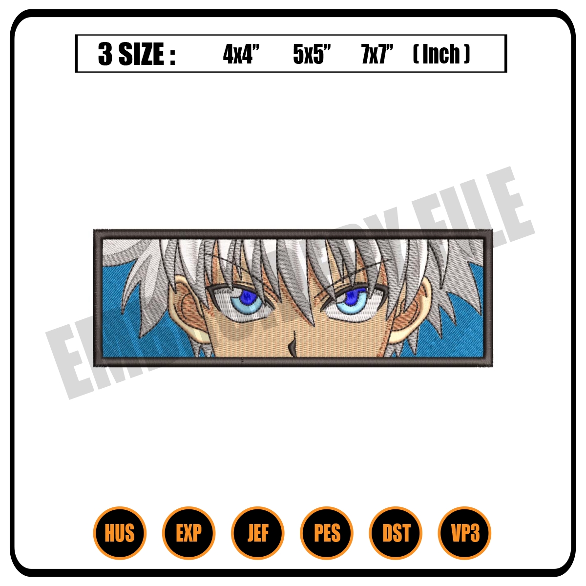 Killua eyes embroidery design | Inspire Uplift