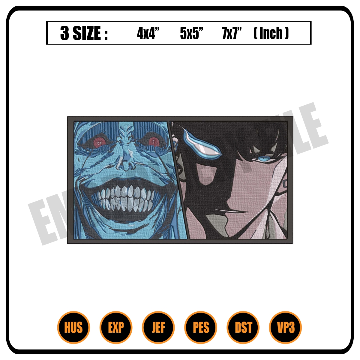 Solo Leveling Embroidery Design File, Manhva Solo Leveling A | Inspire ...