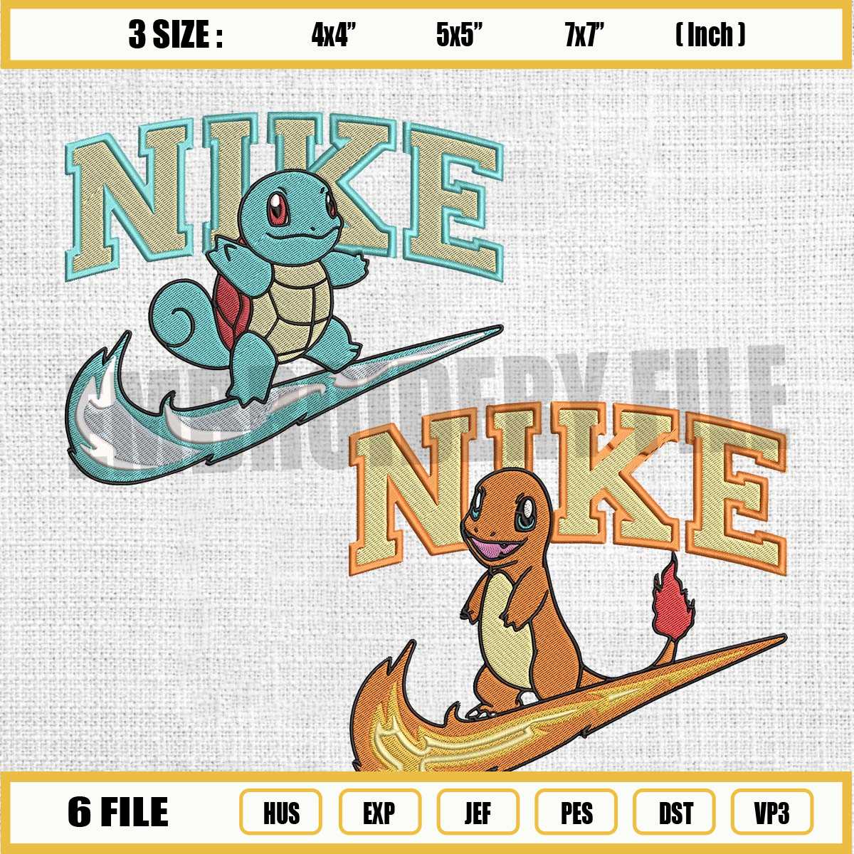 Nike Pokemon Embroidery Design | Inspire Uplift