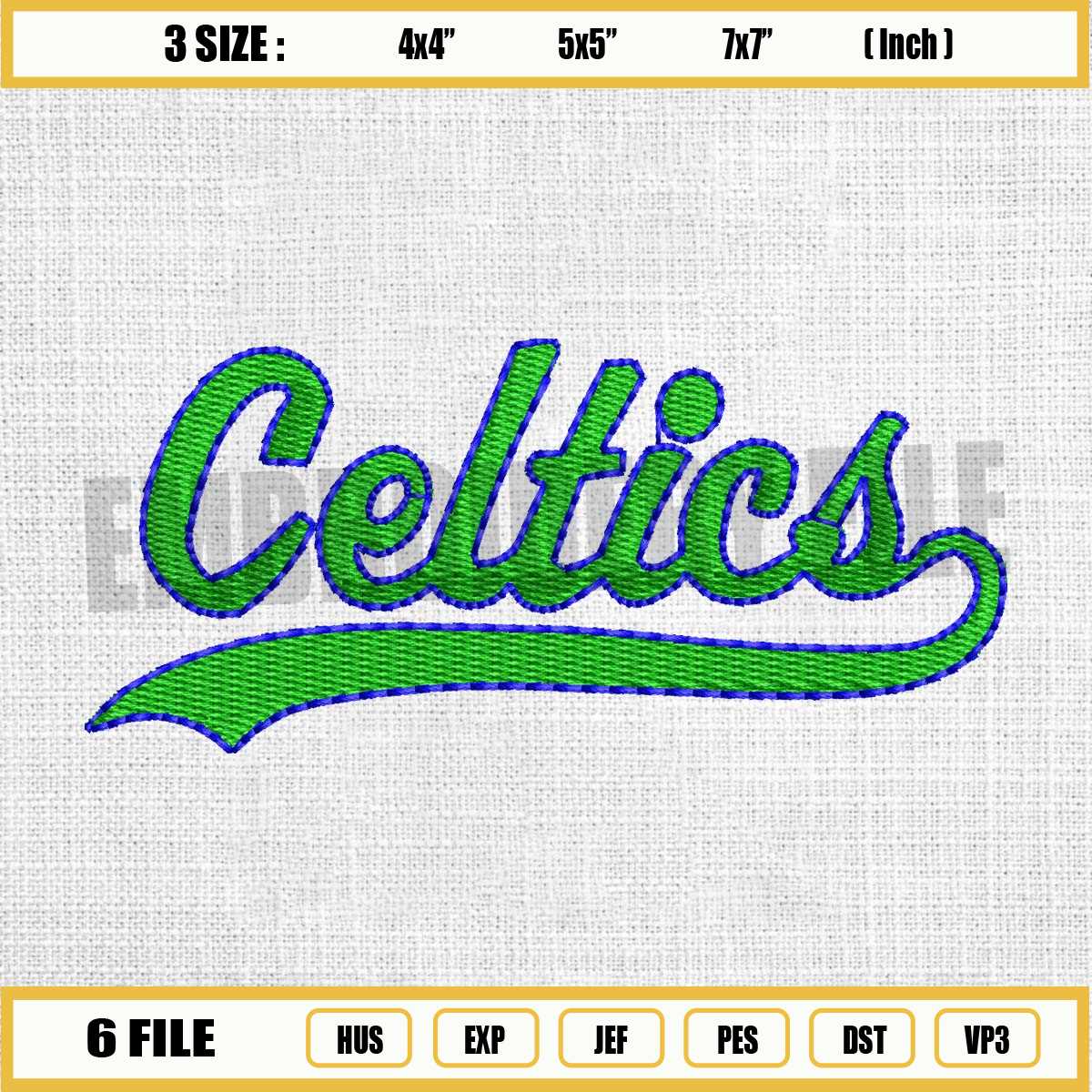 Boston Celtics Green Logo Embroidery | Inspire Uplift