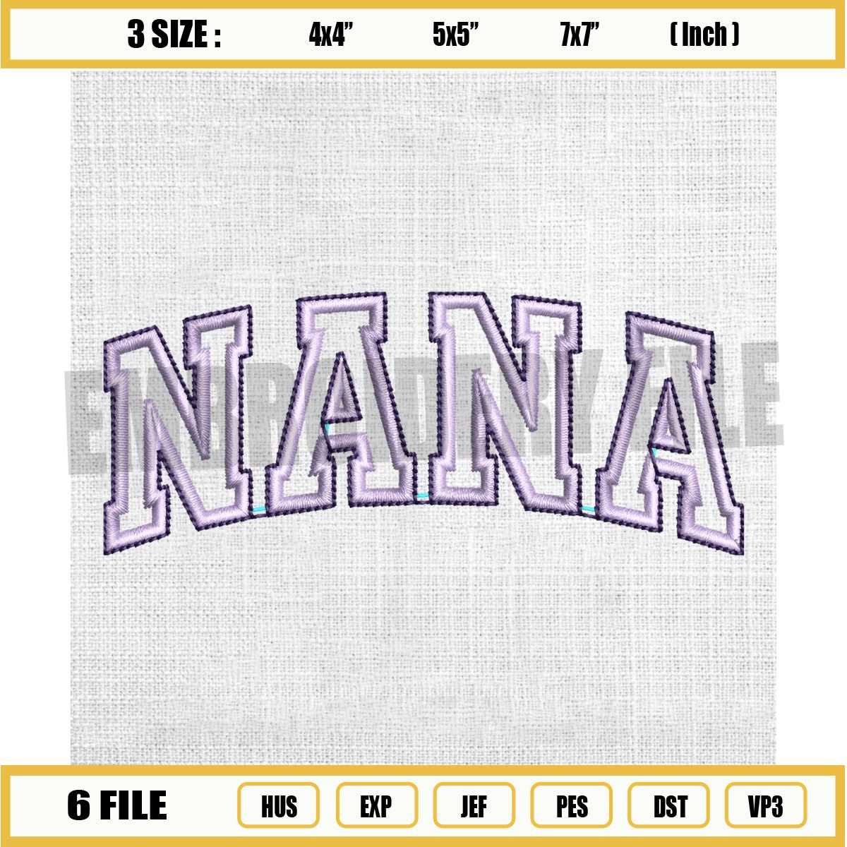 Nana Machine Embroidery Design, Mother's Day Embroidery, Mom | Inspire ...