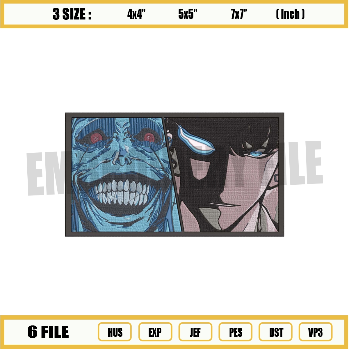 Solo Leveling Embroidery Design File, Manhva Solo Leveling A - Inspire ...