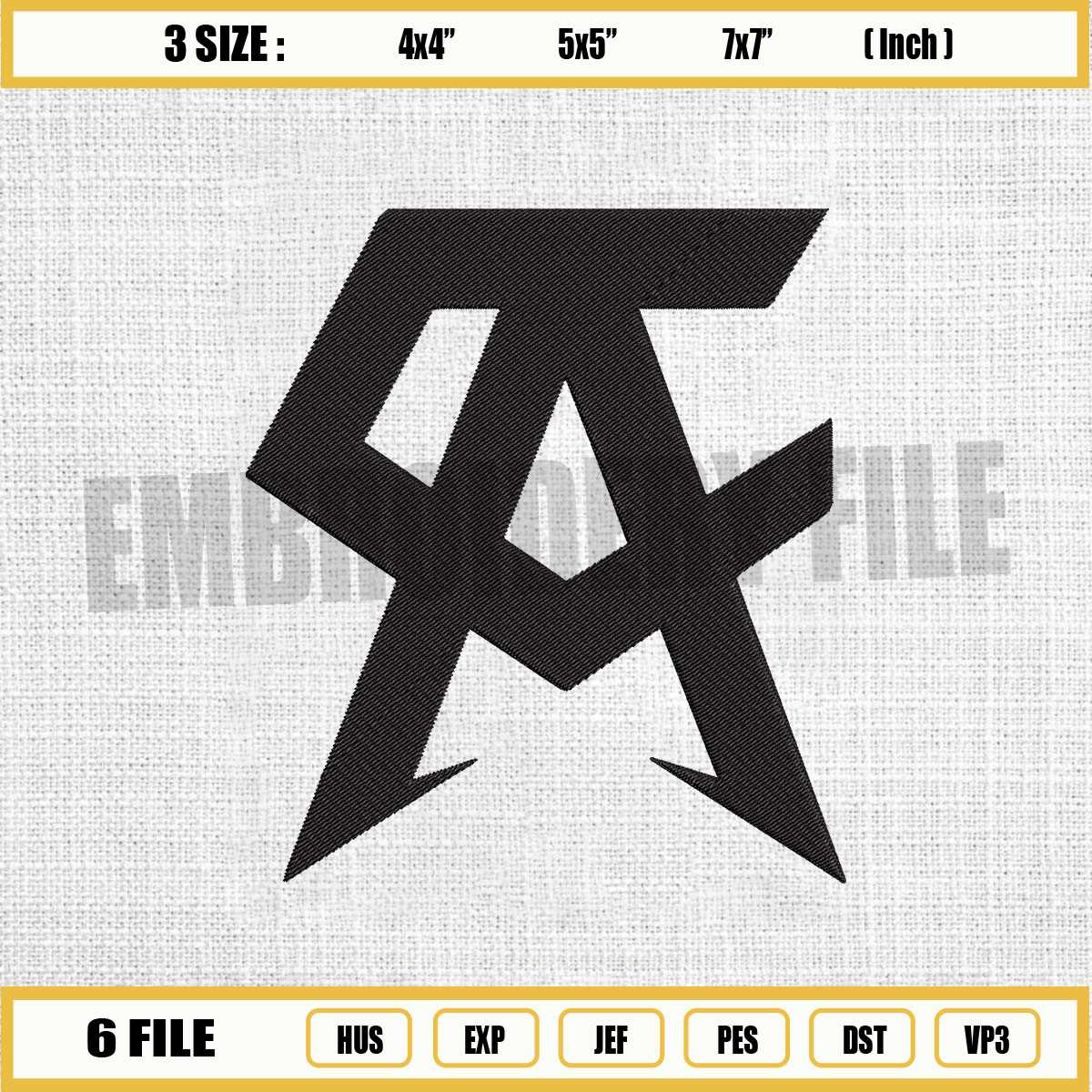 Canelo Alvarez Logo Embroidery Design Files | Inspire Uplift