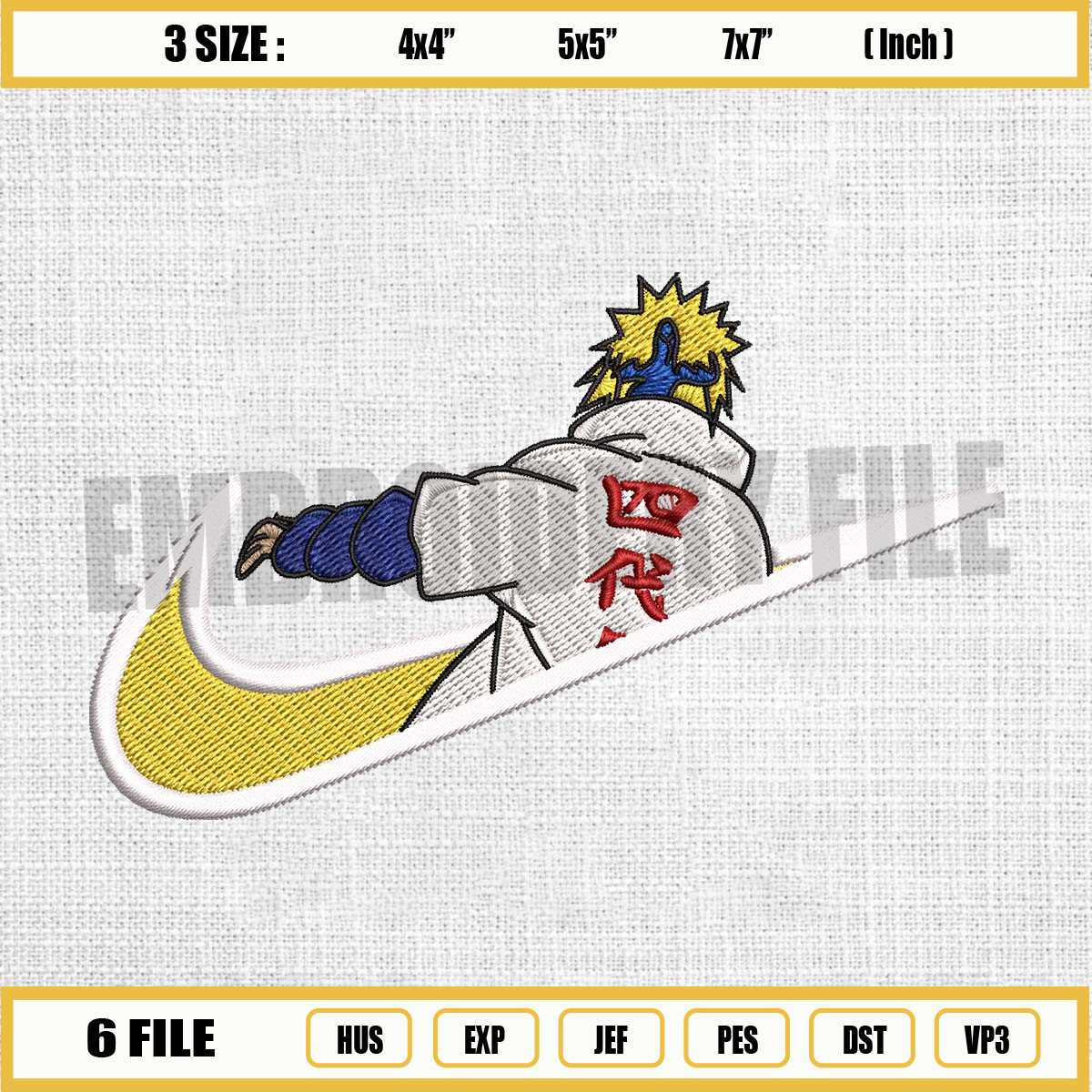 Minato Naruto Embroidery Design Anime | Inspire Uplift