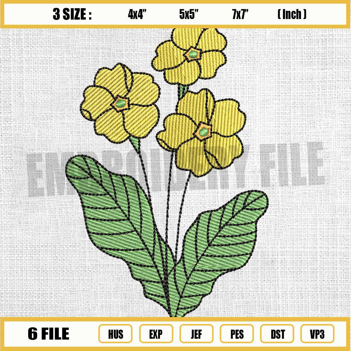 Primrose Mother Day Floral Embroidery | Inspire Uplift