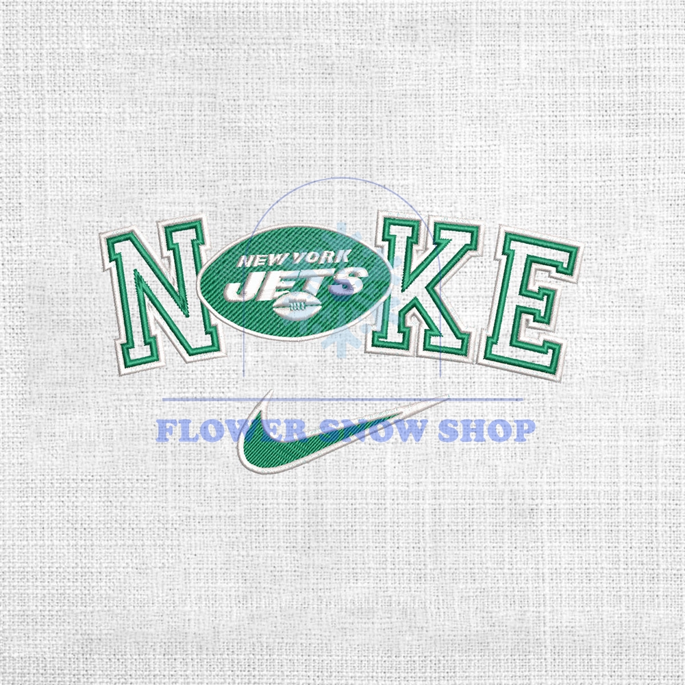New York Jets x Nike Swoosh Logo Embroidery Design - Inspire Uplift