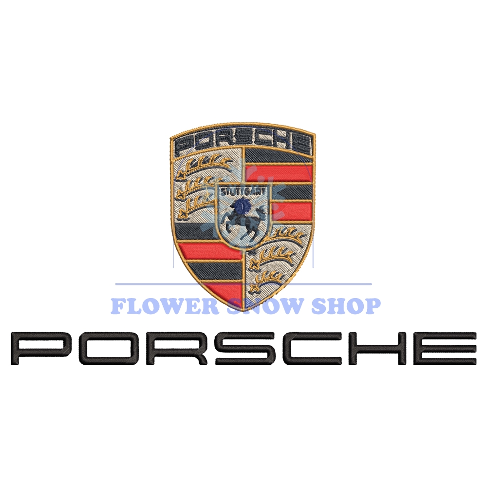 Porsche Car Logo Embroidery Design Png | Inspire Uplift