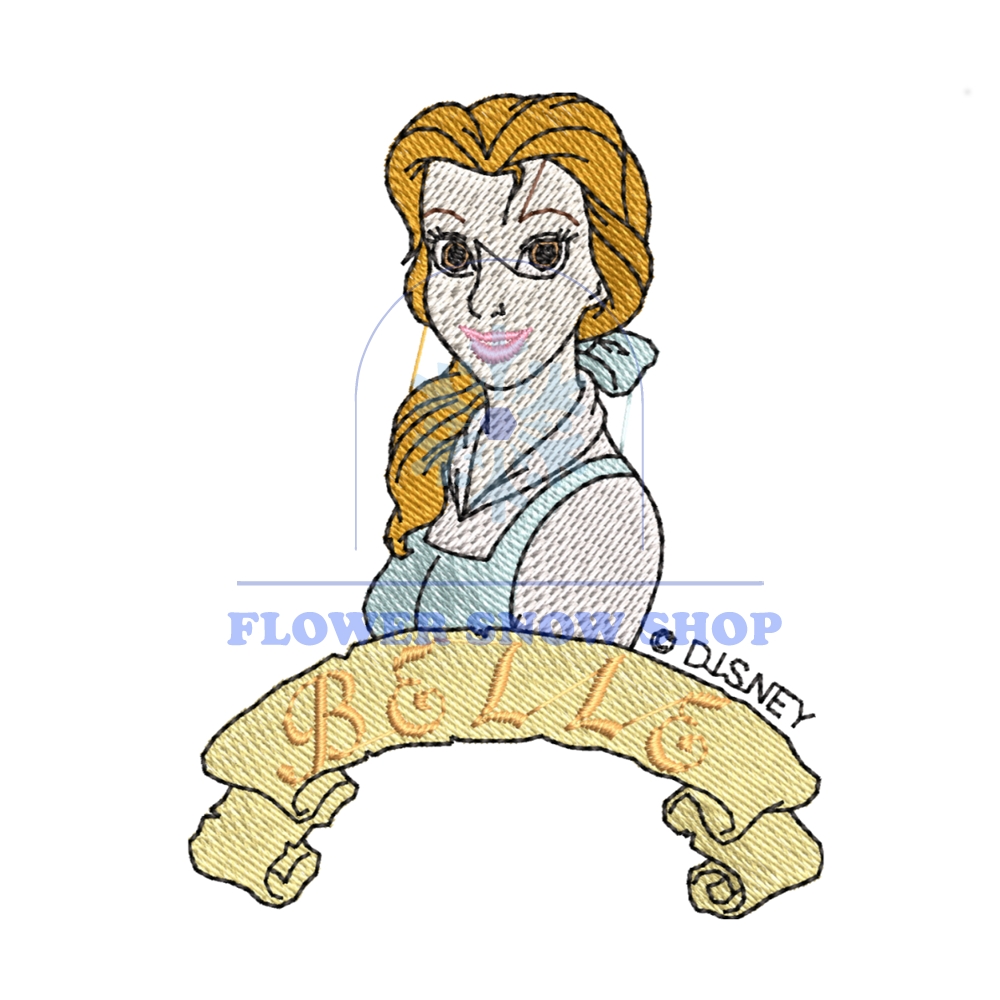 Disney Princess Belle Embroidery Png | Inspire Uplift