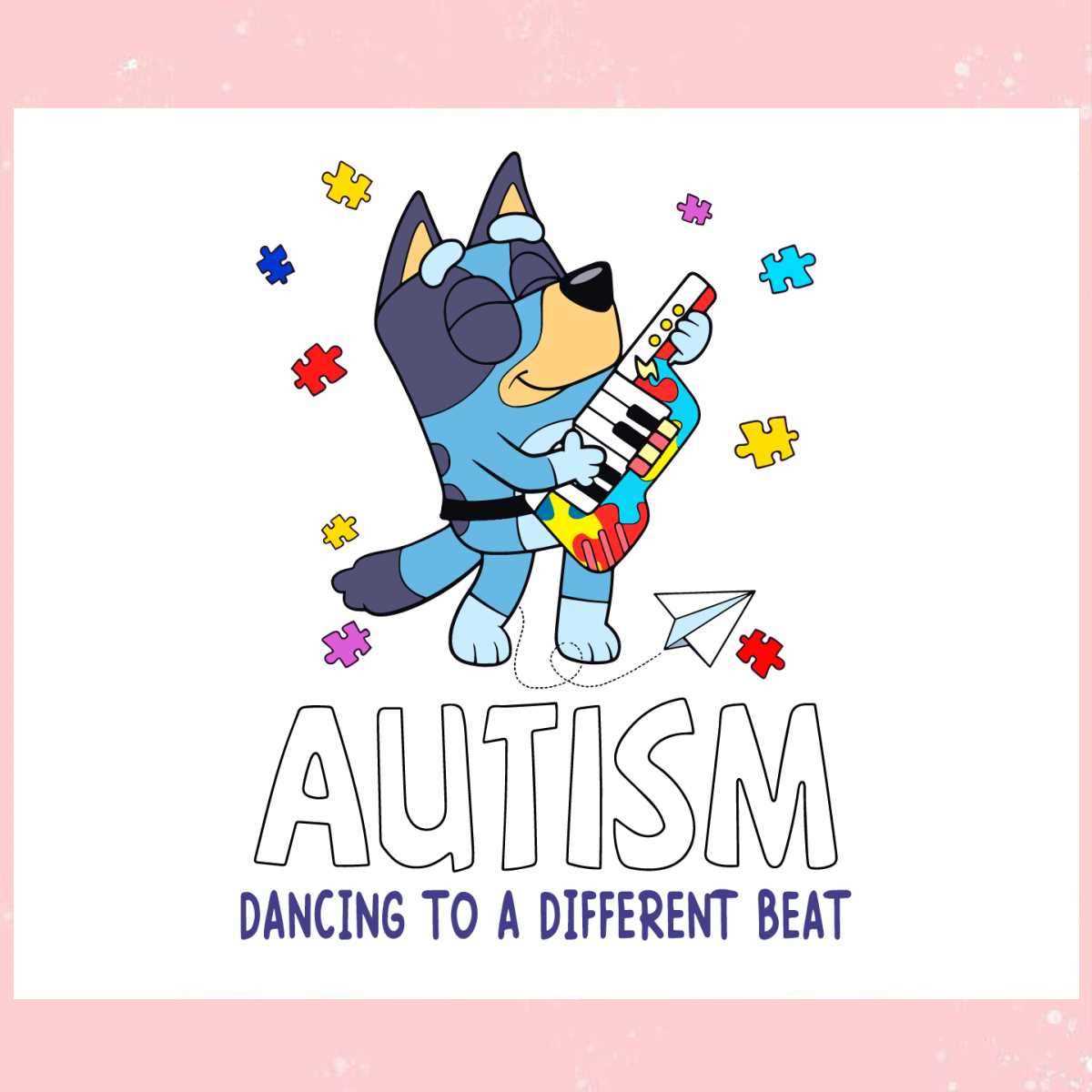 Bluey Dancing To A Different Beat Puzzle Pieces ,Trending, M | Inspire ...