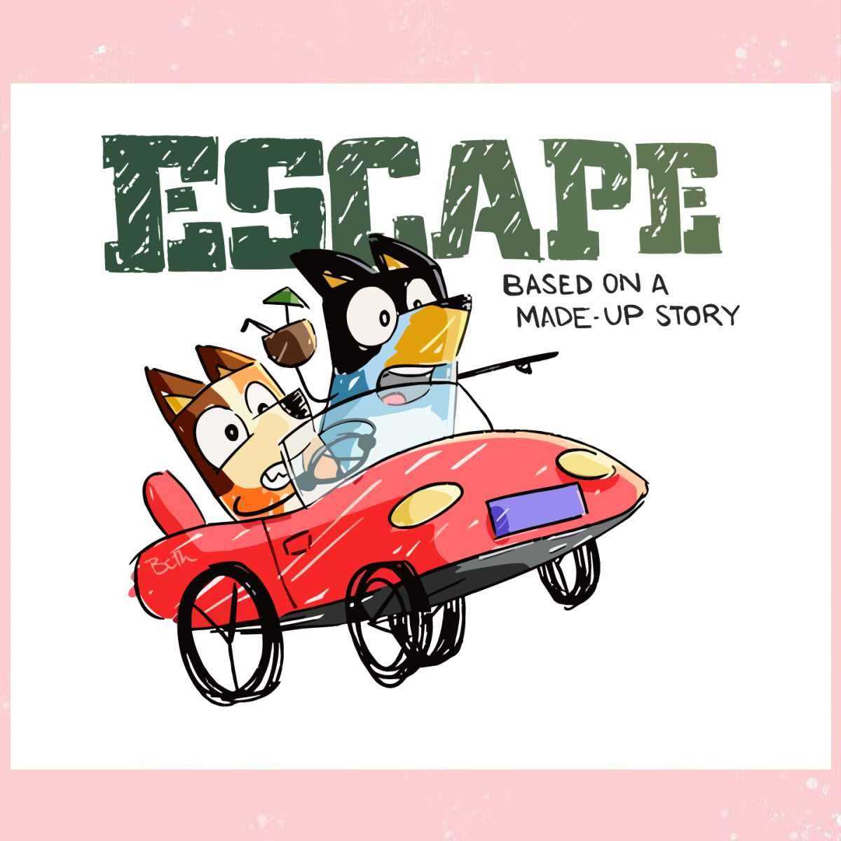 Vintage Bluey Escape Based On A Made Up Story ,Trending, Mot | Inspire ...