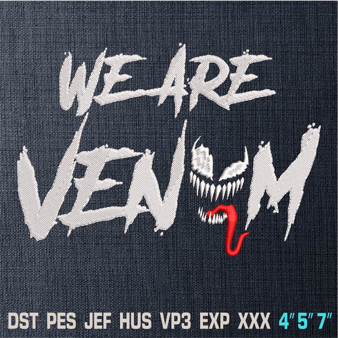 Venom Embroidery Design - Inspire Uplift