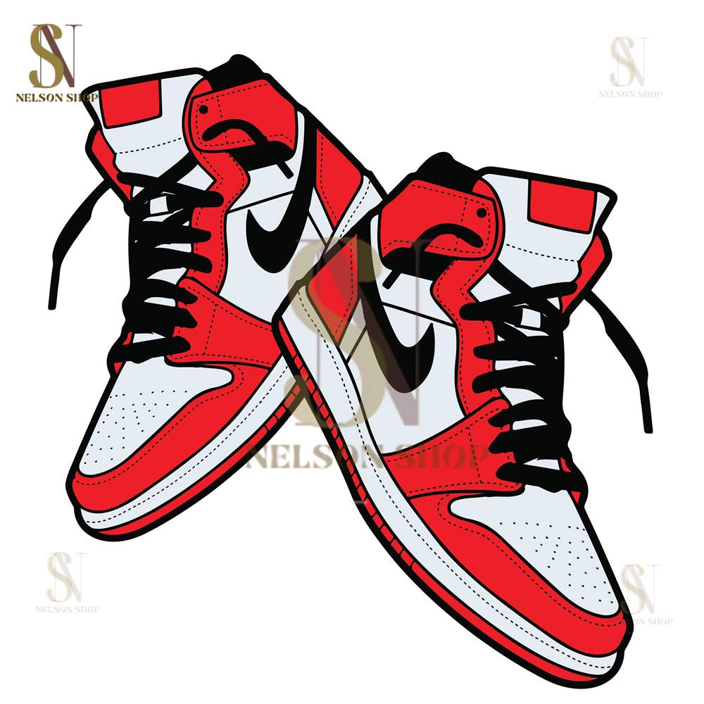 Jordans .png file. Stencil ready to cut. Lineart. SVG | Inspire Uplift