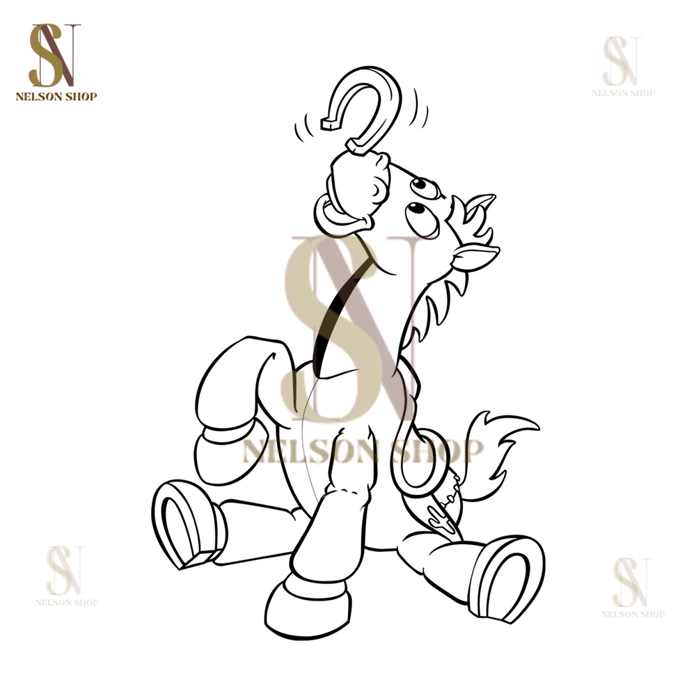 Disney Cartoon Toy Story Character Balancing Horse On Bullse | Inspire ...