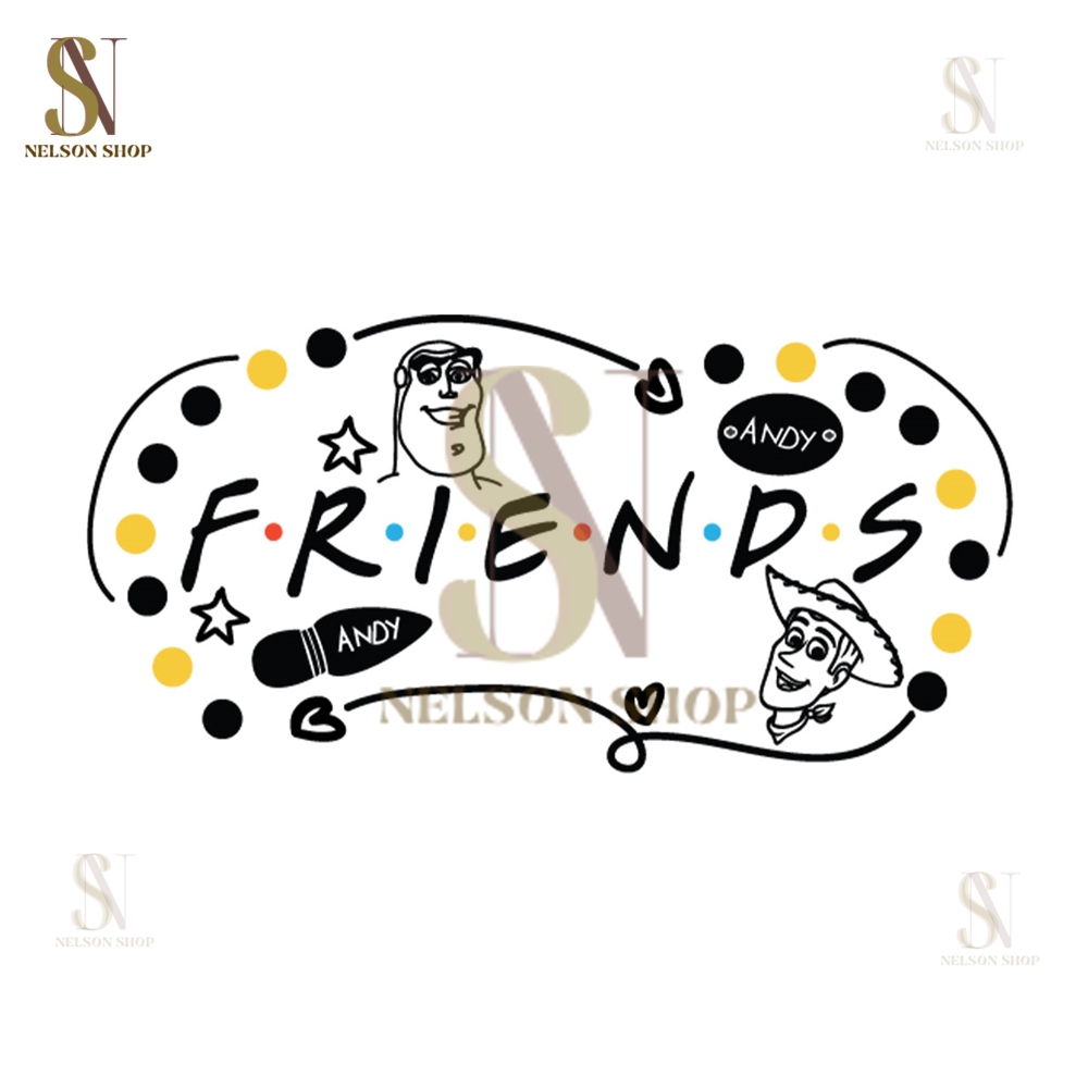 Disney Pixar Cartoon Toy Story Characters Friends Logo SVG | Inspire Uplift