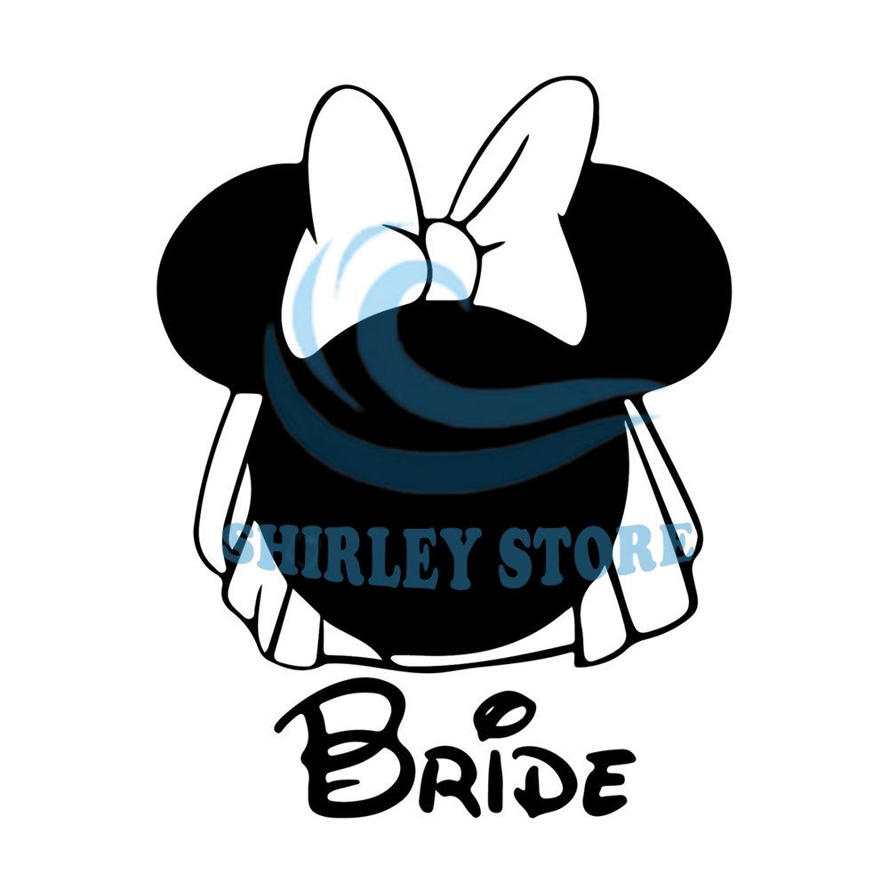 Bride Minnie Mouse White Bow Disney Wedding SVG | Inspire Uplift