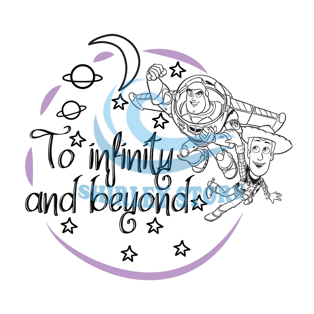 To Infinity And Beyond Coloring Toy Story Andy Buzz Lightyea | Inspire ...