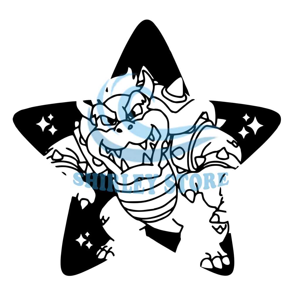 Bowser Star Svg Files For Cricut | Inspire Uplift