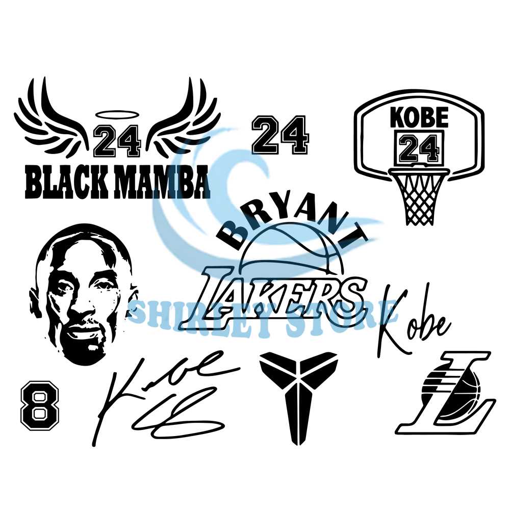 Kobe Bryant Basketball SVG Bundle | Inspire Uplift